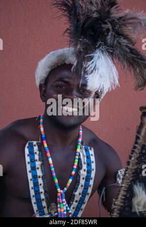 Traditional Costume and Dancer in Zambia, Africa Stock Photo - Alamy