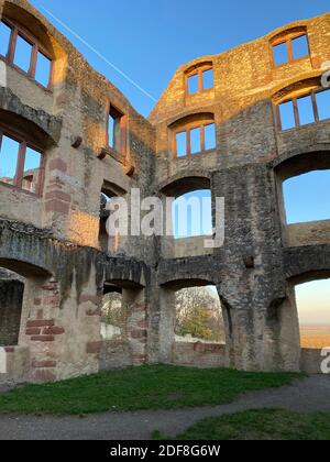 Landskron Castle Ruins In Oppenheim, Rheinhessen, Built In 13th Century ...