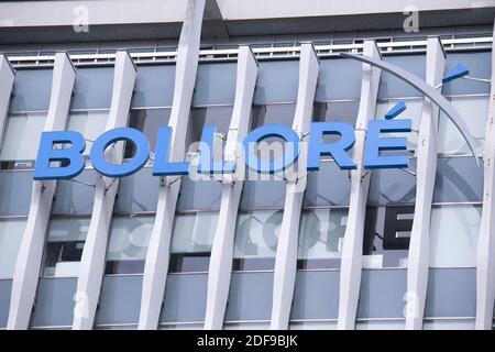 Building of Bollore on April 21, 2020 in Puteaux, France. Photo by ...