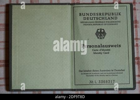 ID Of The Federal Republic Of Germany Stock Photo - Alamy
