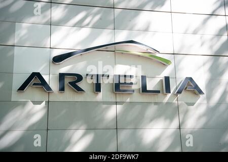 A general view of ARTELIA building, on May 06, 2020 in Saint-Ouen ...