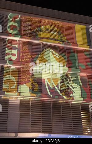 An outside view of the Cannes Hospital Simone Veil as Cyril Sampy ...