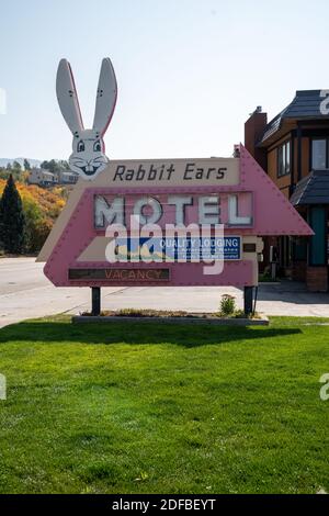 Steamboat Springs, Colorado - September 20, 2020: Vintage, retro neon ...