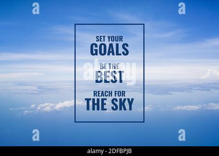 Quote about achieving goals Stock Photo - Alamy