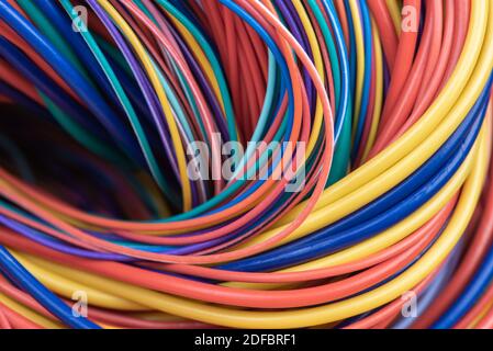 Electrical Wiring Solutions Colorful Cable Wiring Stock Photo - Alamy