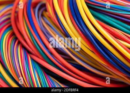 Electrical Wiring Solutions Colorful Cable Wiring Stock Photo - Alamy