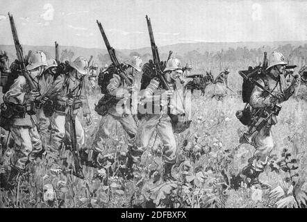 French Colonial Troops soldiers during the First World War Troupes ...