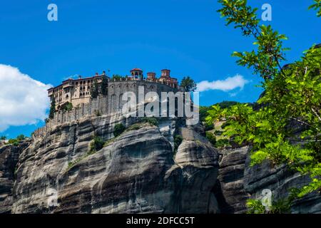 Greece, Thessaly, Penea valley, Kalambaka, Orthodox monasteries of ...