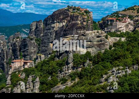 Greece, Thessaly, Penea valley, Kalambaka, Orthodox monasteries of ...