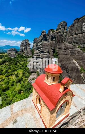 Greece, Thessaly, Penea valley, Kalambaka, Orthodox monasteries of ...