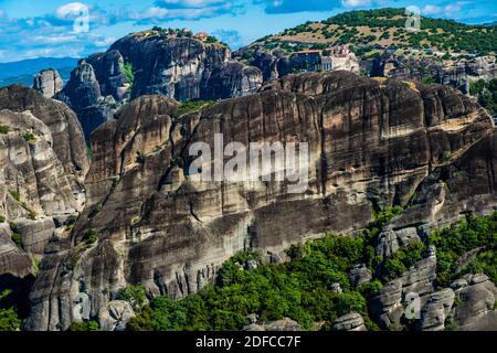 Greece, Thessaly, Penea valley, Kalambaka, Orthodox monasteries of ...