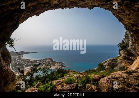 Greece, Crete, Acroterra, Stavros, Lera cave Stock Photo - Alamy