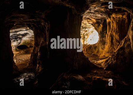 Greece, Crete, Acroterra, Stavros, Lera cave Stock Photo - Alamy