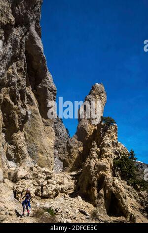 On the Gingilos, White Mountains, Crete, Greece Stock Photo - Alamy