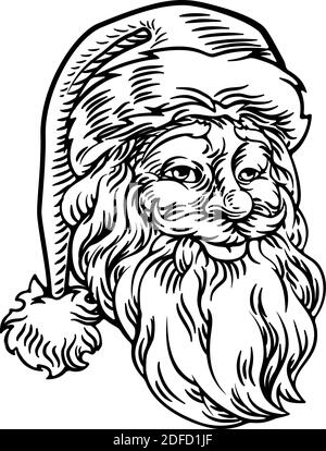 Santa Claus face vector illustration Stock Vector Image & Art - Alamy