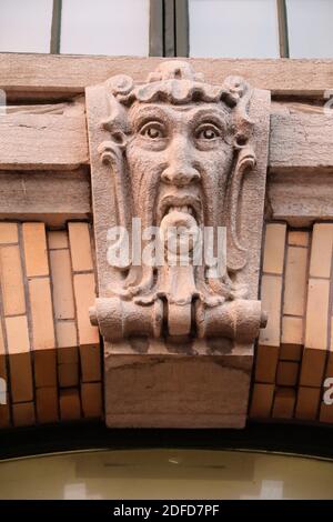 Mascaron on the East India building in Gothenburg which is now the ...