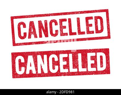 Grunge rubber stamp with word Cancelled inside,vector illustration ...