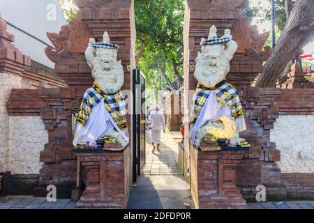 A candi bentar or split gate of a temple in Bali, Indonesia Stock Photo ...