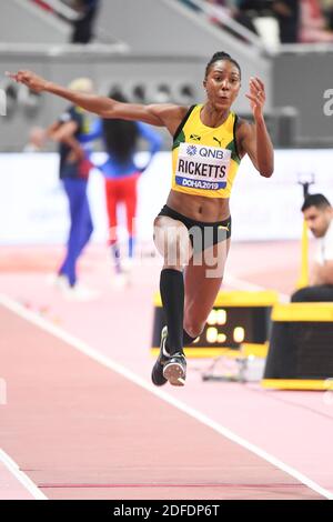 Shanieka RICKETTS, Jamaica, at triple jump preliminary heat at London ...