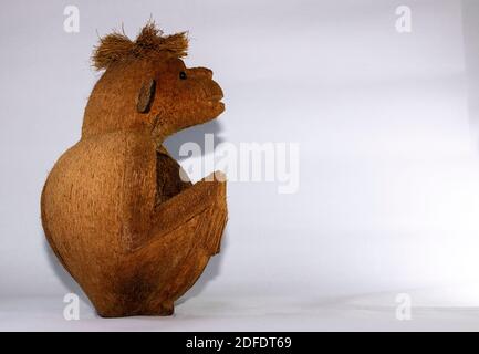 Monkey Doll made out of coconut shell Stock Photo - Alamy