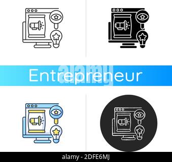 Brand Reputation Icon. Branding, Recognition, Positioning. Editable ...