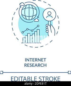 Research turquoise concept icon Stock Vector Image & Art - Alamy