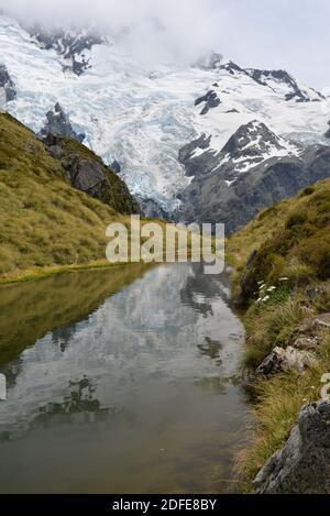 Sealy Trans Trail in Mt Cook National Park Stock Photo - Alamy