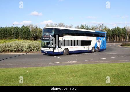 Stagecoach X77 bus on A77 between Ayr & Glasgow Stock Photo - Alamy