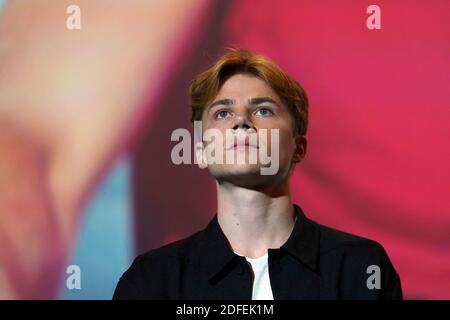 Actor Felix Lefebvre attends the premiere of his film Ete 85 on July 07 ...