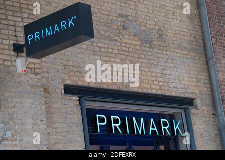 A shop sign of PRIMARK, on July 12, 2020 in Le Havre, France. Photo by ...