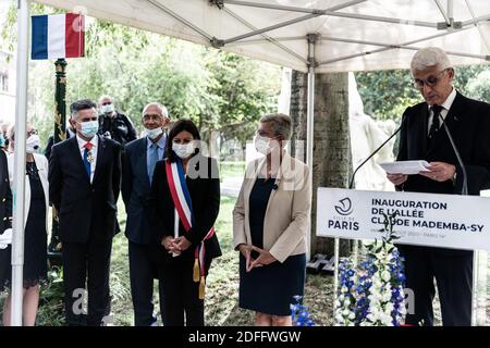 Anne Hidalgo, Mayor of Paris, unveil the Parisian route of the Olympic ...