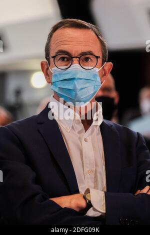French Senator Bruno Retailleau attending Les Republicains (LR) right ...