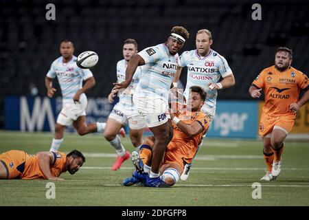 Georges-Henri Colombe (R92) in action during the rugby TOP 14 match ...