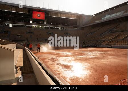 Main court of Philippe Chatrier at Roland Garros tennis complex in ...