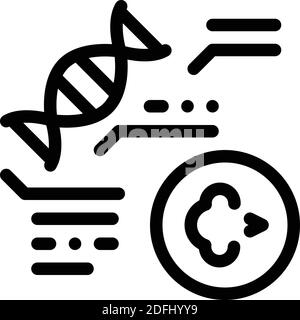 genetic disease asthma icon vector glyph illustration Stock Vector ...