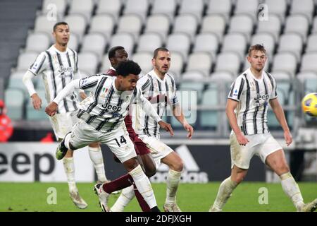 Weston McKennie of Juventus FC scores a goal during the Serie A ...