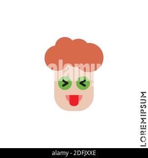 Mocking Funny Humor Emoticon boy, man Icon Vector Illustration. color ...