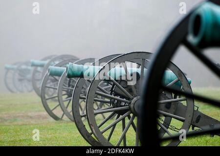 Civil War Cannons at Manassas National Battlefield Park located in ...