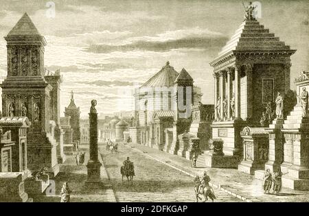 Tomb of Caecilia Metella on the Via Appia, Rome, Italy Stock Photo - Alamy