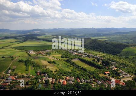 view from the Füzér castle, Füzér, Zemplén Mountains, Borsod-Abaúj ...