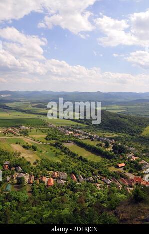 view from the Füzér castle, Füzér, Zemplén Mountains, Borsod-Abaúj ...