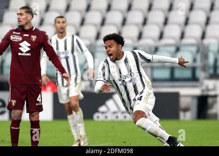 Weston McKennie (Juventus FC) celebrates during Juventus FC vs US ...