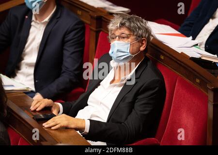 Deputy, Eric Coquerel attends a session of Questions to the Government ...