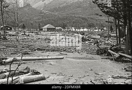 Flooding during June 1975 caused extensive water damage to the Waterton ...