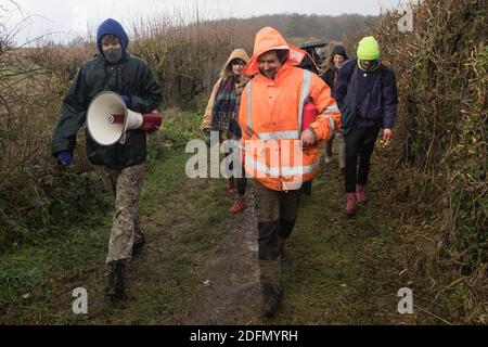 Swampy also known as Daniel Cooper in a protest tunnel he built at ...