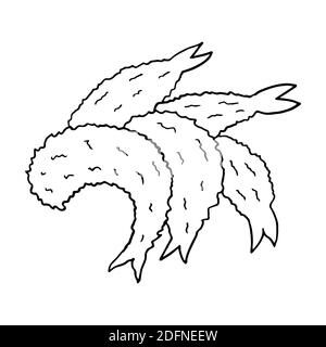 shrimp fried sketch hand drawn vector Stock Vector Image & Art - Alamy