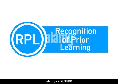 RPL recognition of prior learning symbol icon Stock Photo - Alamy