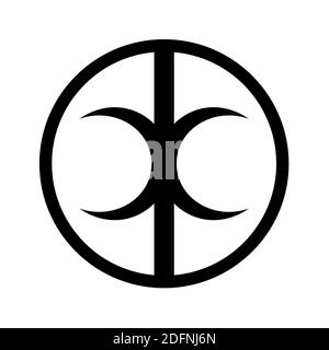 The five fingered hand of Eris symbol icon Stock Photo - Alamy