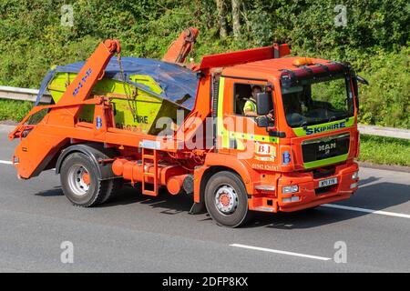 MAN Skip Lorry Stock Photo - Alamy