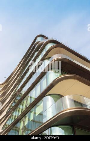 sculptural apartment block 520 West 28th Street by Zaha Hadid taken ...